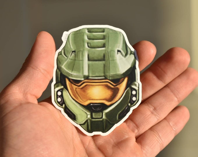 Master Chief Halo Sticker / Decal - Etsy