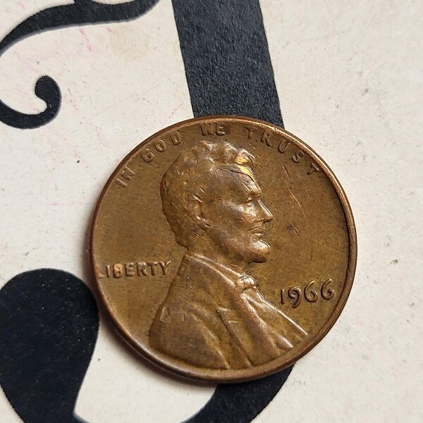 1966 No Mint Mark Penny - Etsy