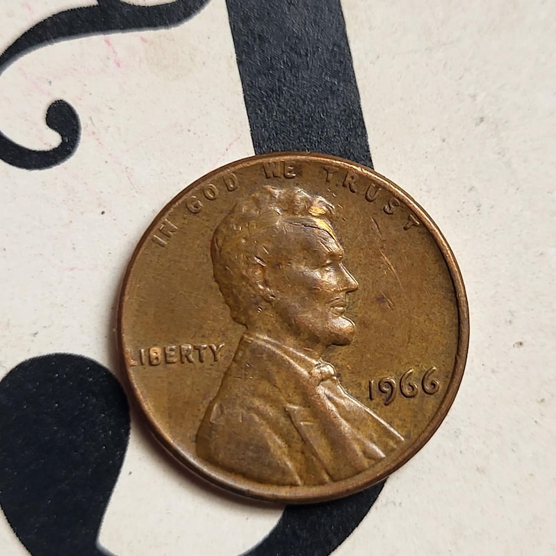 1966 No Mint Mark Penny - Etsy
