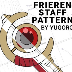 Frieren Magic Staff Blueprint Cosplay Crafting Pattern for EVA Foam - Etsy