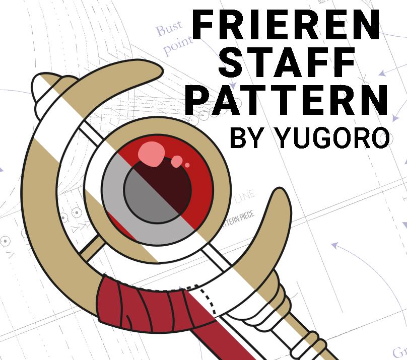Frieren Magic Staff Blueprint Cosplay Crafting Pattern for EVA Foam - Etsy