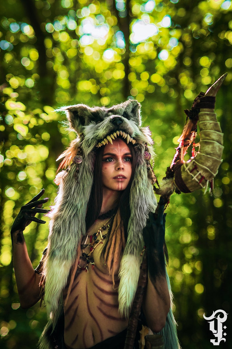 Tribal Shaman Druid Poster Mystical Nature Priestess Print - Etsy France