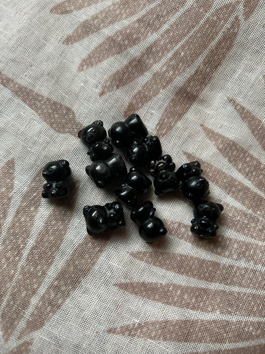 Gold Sheen Obsidiam Carved Teddy Bear Beads - Etsy