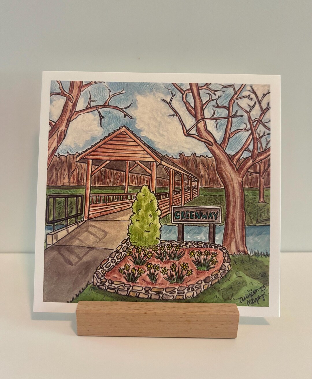 Signs of Spring Watercolor Print | Boone, NC Art - Etsy