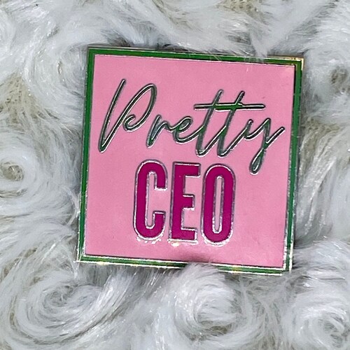 Pretty CEO Enamel Lapel Pin AKA CEO Gift Entrepreneur Gift - Etsy