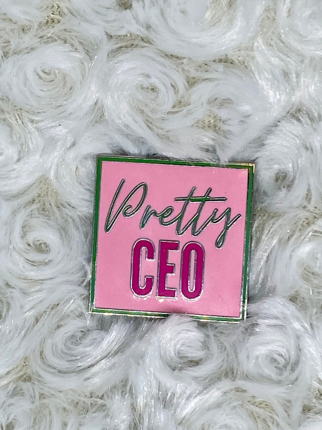 Pretty CEO Enamel Lapel Pin | AKA CEO Gift | Entrepreneur Gift - Etsy