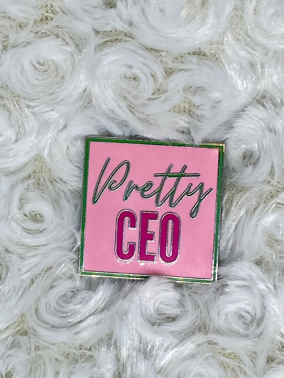 Pretty CEO Enamel Lapel Pin AKA CEO Gift Entrepreneur Gift - Etsy