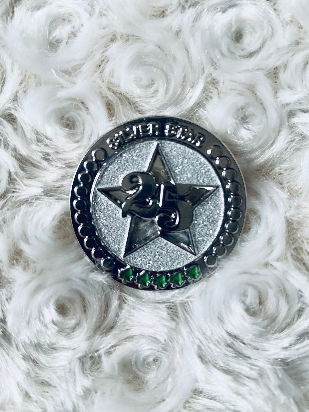 Pretty Silver Series Glitter Lapel Pin - Etsy