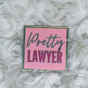 Pretty Lawyer Enamel Lapel Pin AKA Lawyer Gift Attorney - Etsy