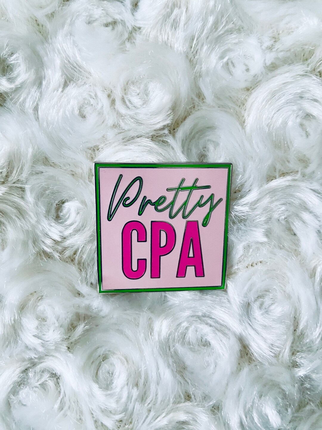 Pretty CPA Enamel Lapel Pin - Etsy