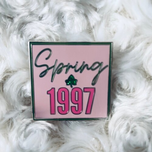 Pretty Silver Enamel Lapel Pin - Etsy