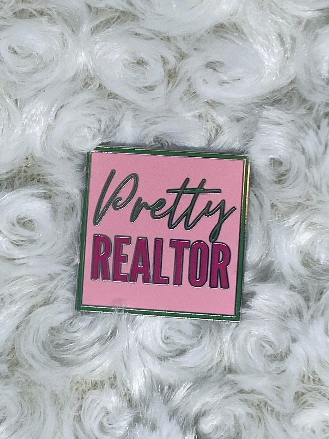 Pretty Realtor Enamel Pin: Real Estate Gift - Etsy