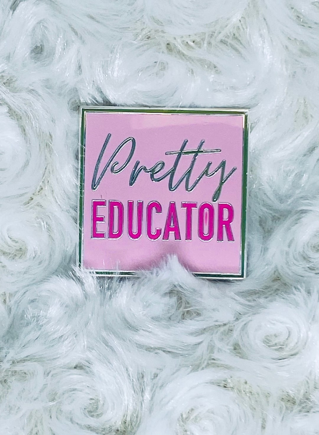 Pretty Educator Enamel Pin | Teacher Gift - Etsy