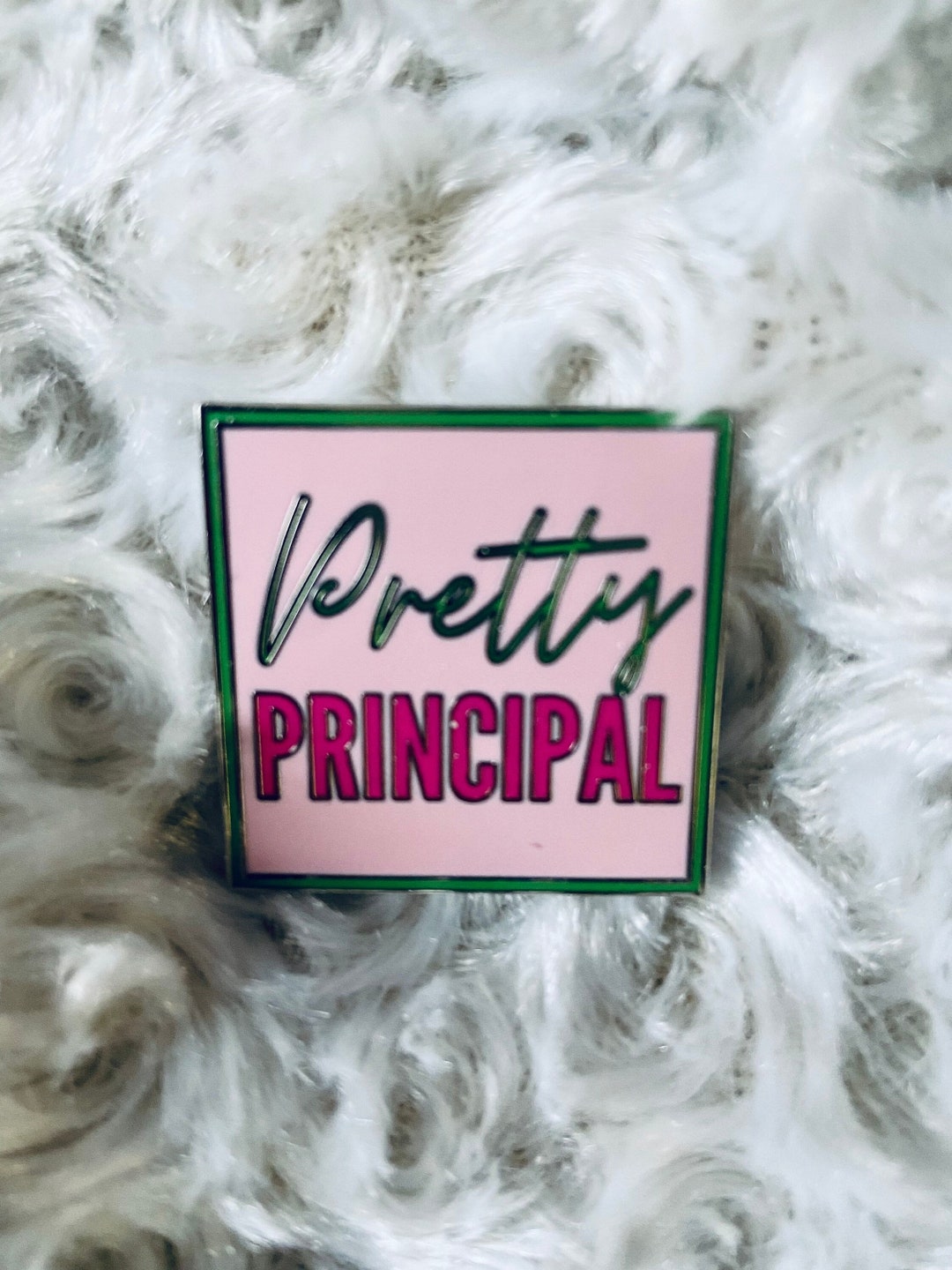 Pretty Principal Enamel Lapel Pin - Etsy