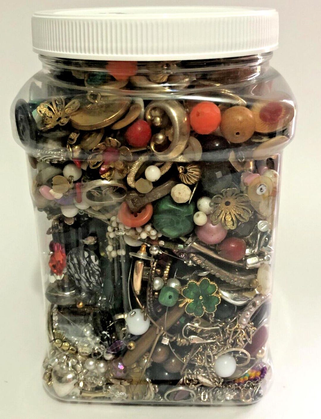5 LBS Vintage to Now Craft Junk Scrap Jewelry Lot Harvest Repurpose ...
