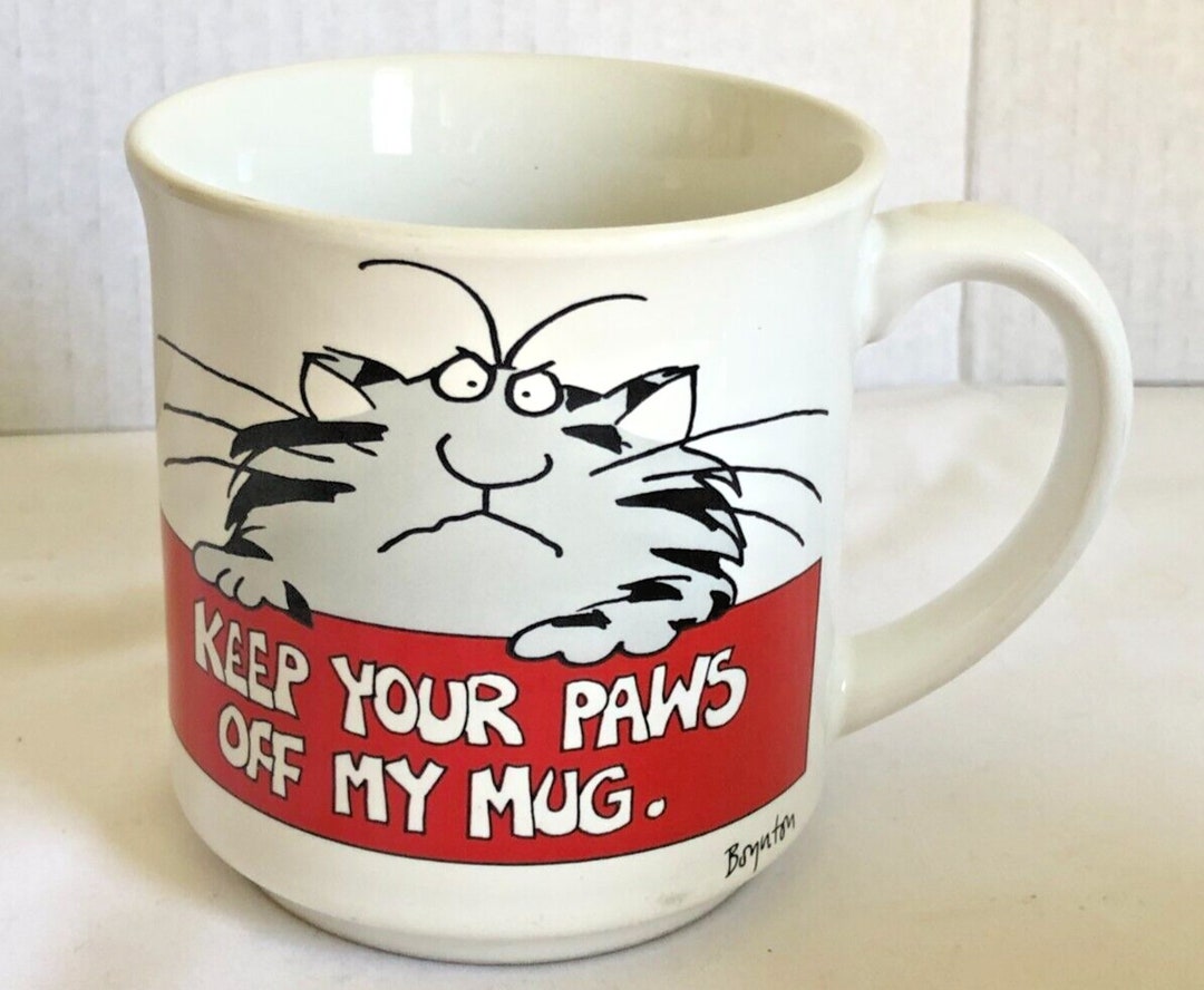 Vintage Sandra Boynton Cat keep Your Paws off My - Etsy