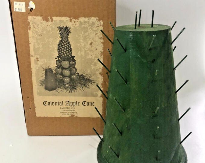 Vintage Colonial Williamsburg Apple Cone Centerpiece Form Original Box ...