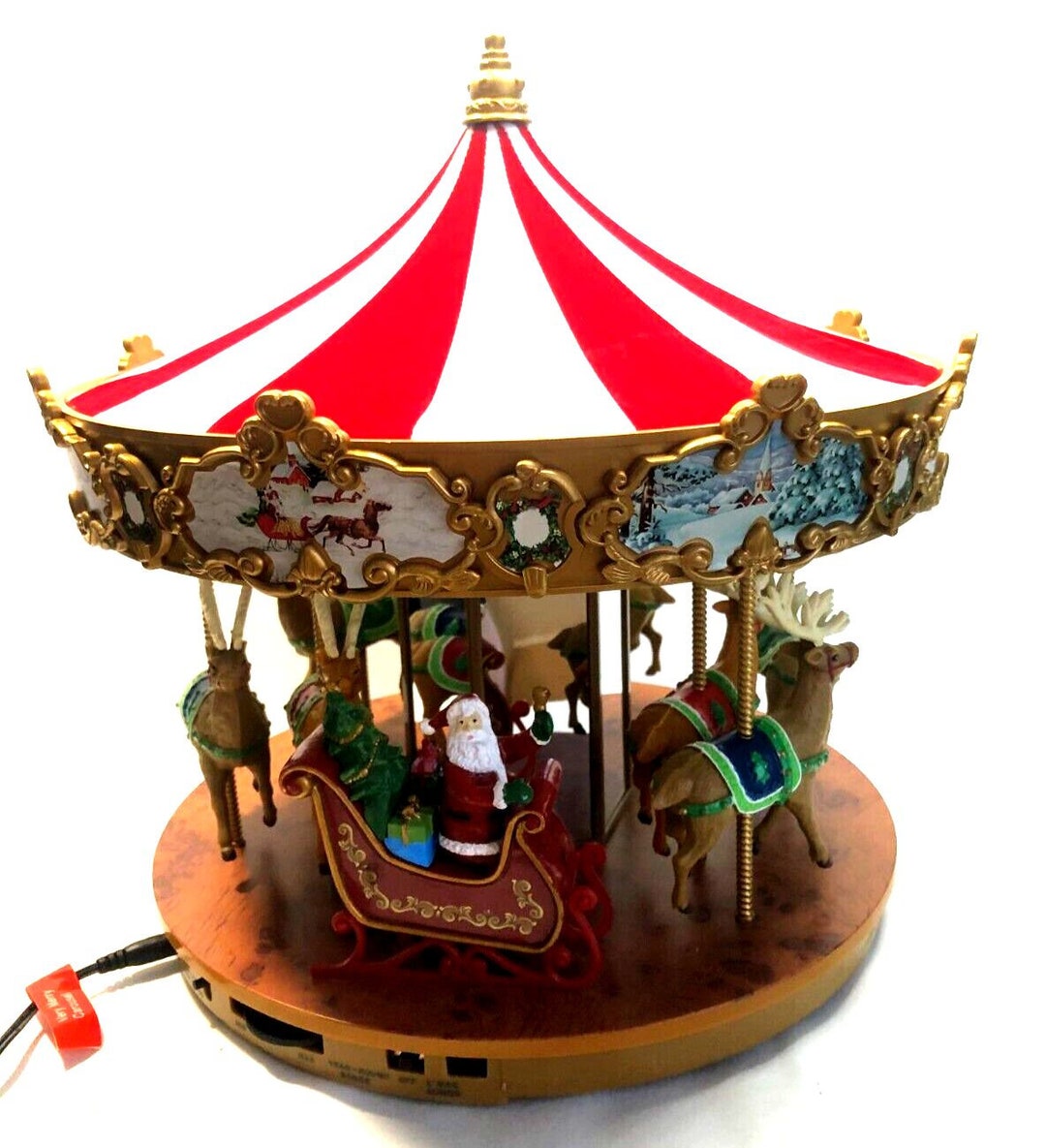 Mr. Christmas 12 Animated Very Merry Carousel Decor Motion 50 Songs LED Lights - Etsy