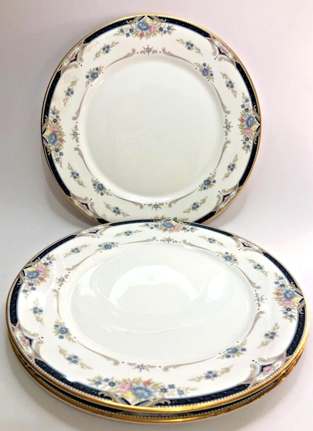 3 Vintage Lenox Abigail Debut Collection 11 Dinner Plates USA Made Bone ...