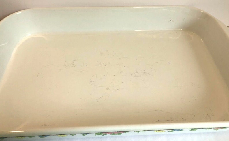 Vintage Kamenstein Enamel Shallow Baking Roasting Serving Pan 1983 ...