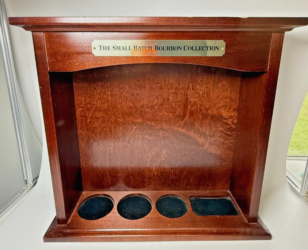 The Small Batch Bourbon Collection Wood Display Cabinet W/ Light 4 ...