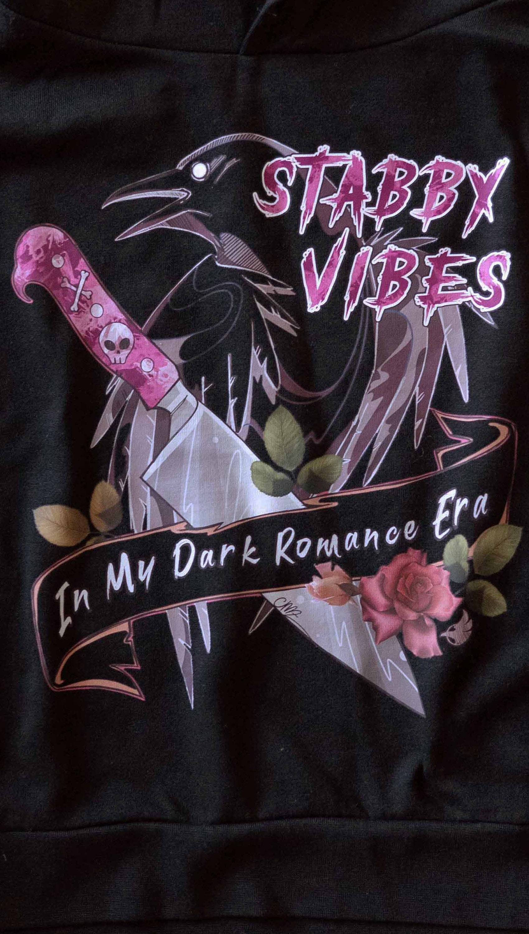 Stabby Vibes in My Dark Romance Era Lightweight Bookish Hoodie ...