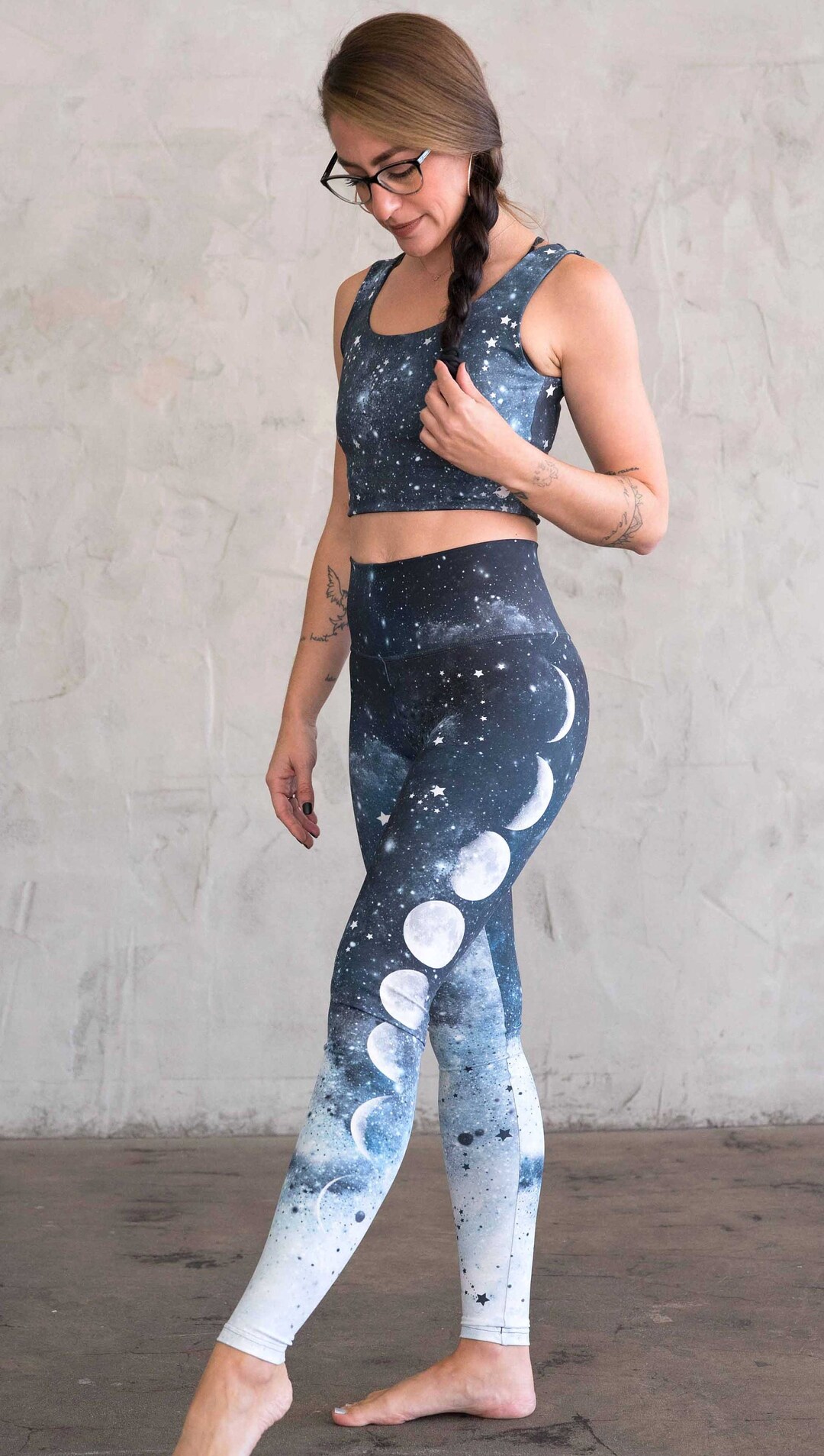 Moon Phases Athleisure Leggings With Zodiac Constellations - Etsy