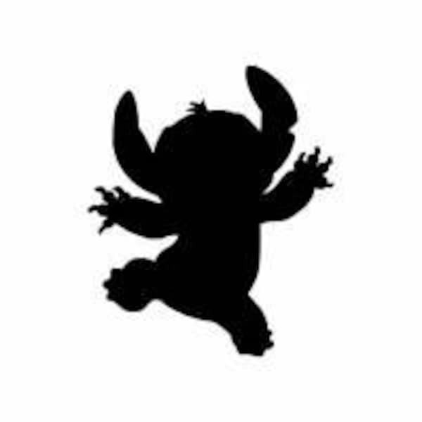 Stitch Black and White Svg - Etsy