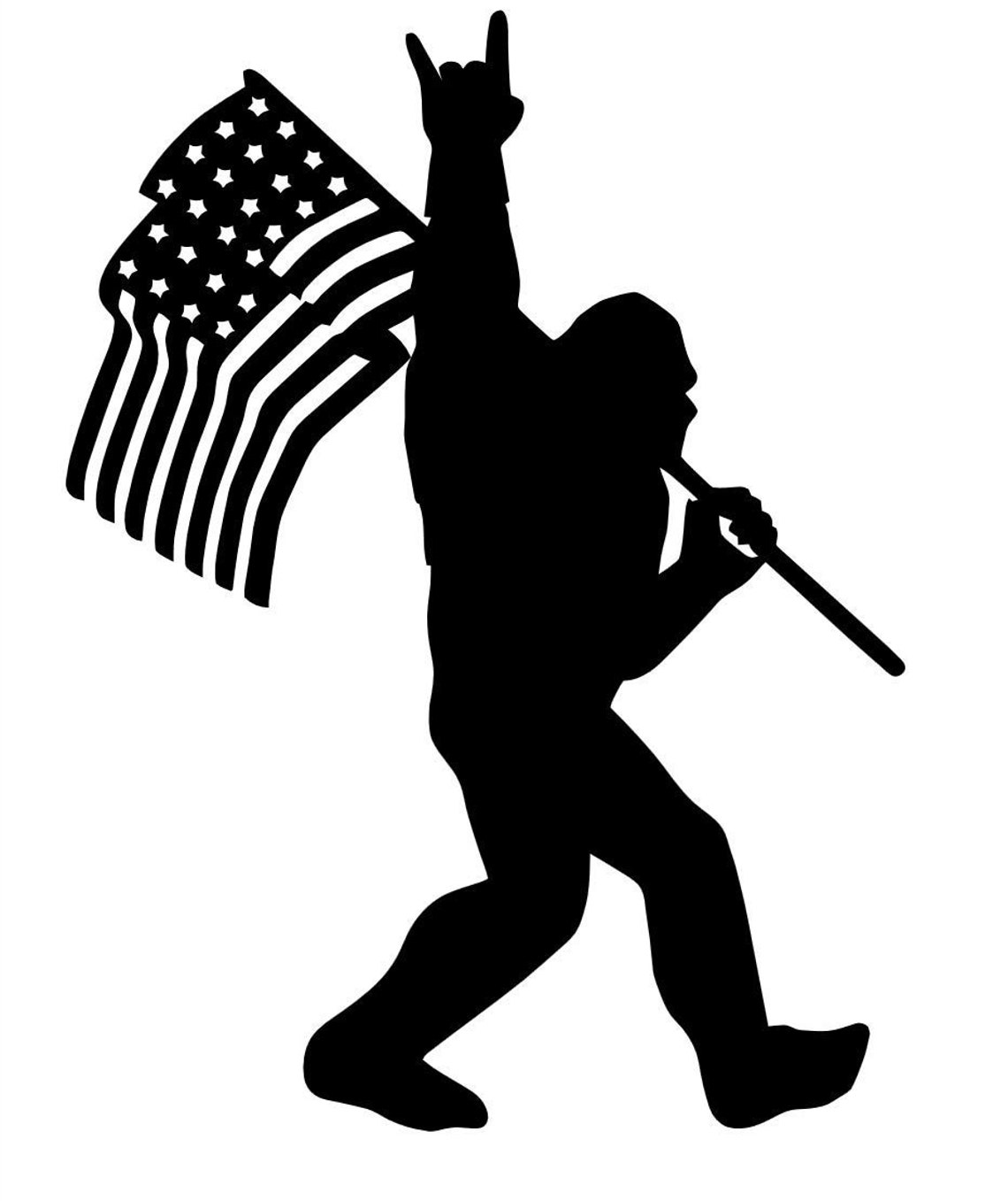 Sasquatch usa svg para usuarios cricut imágenes prediseñadas | Etsy