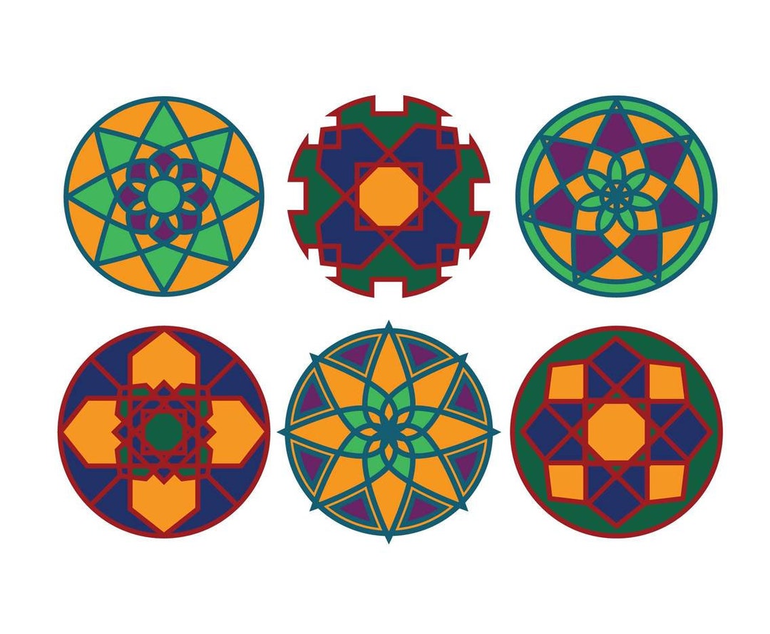 Mandala Svg for Crafters Vector Shapes - Etsy