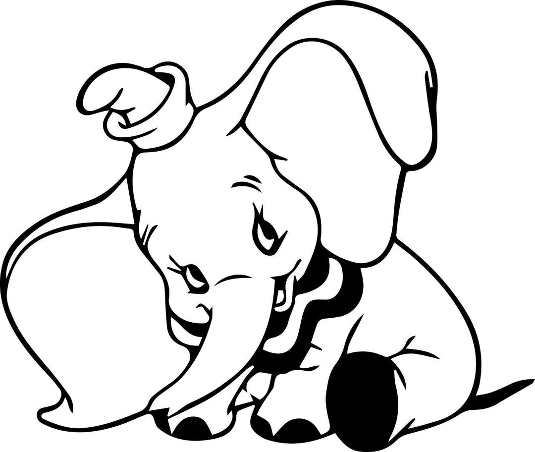 Dumbo Svg for Cricut Users, Svg Clipart, Svg Files, Silhouette Files ...