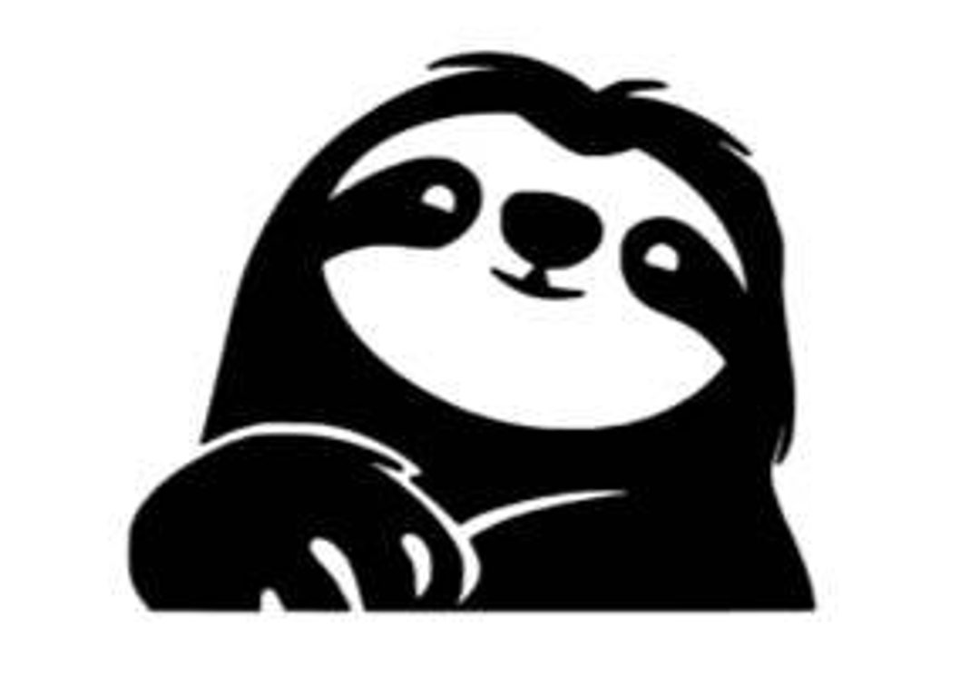 Sloth Svg for Cricut Users, Svg Clipart, Svg Files, Silhouette Files ...