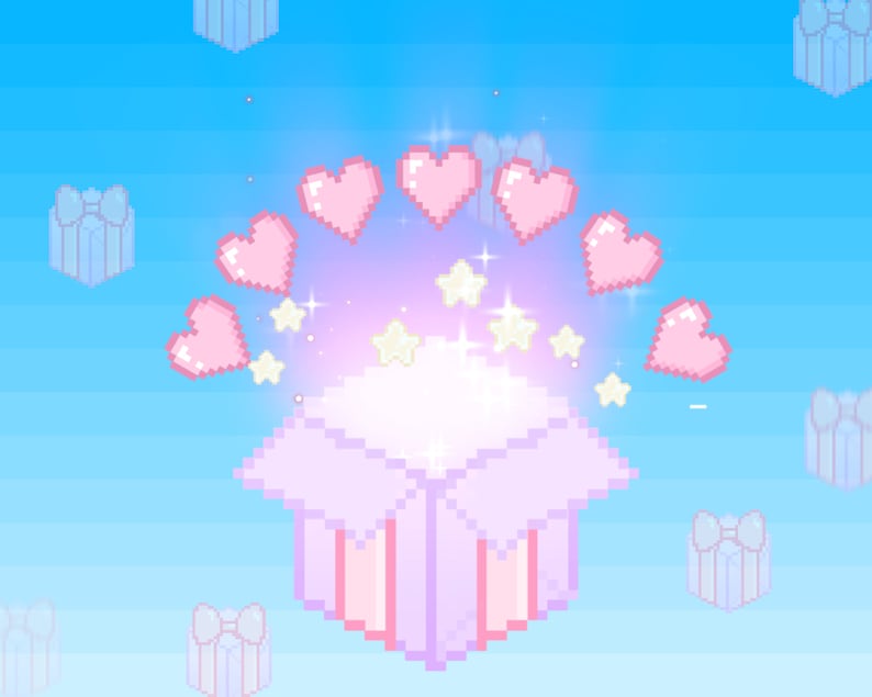 Animated Cute Pixel Gift Stream Alert | Etsy