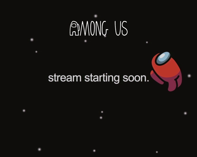 Animated Among Us Stream Starting Soon Screen | Etsy