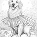 Golden Retriever Coloring Book: 37 Designs for Kids, Adults, and Dog ...