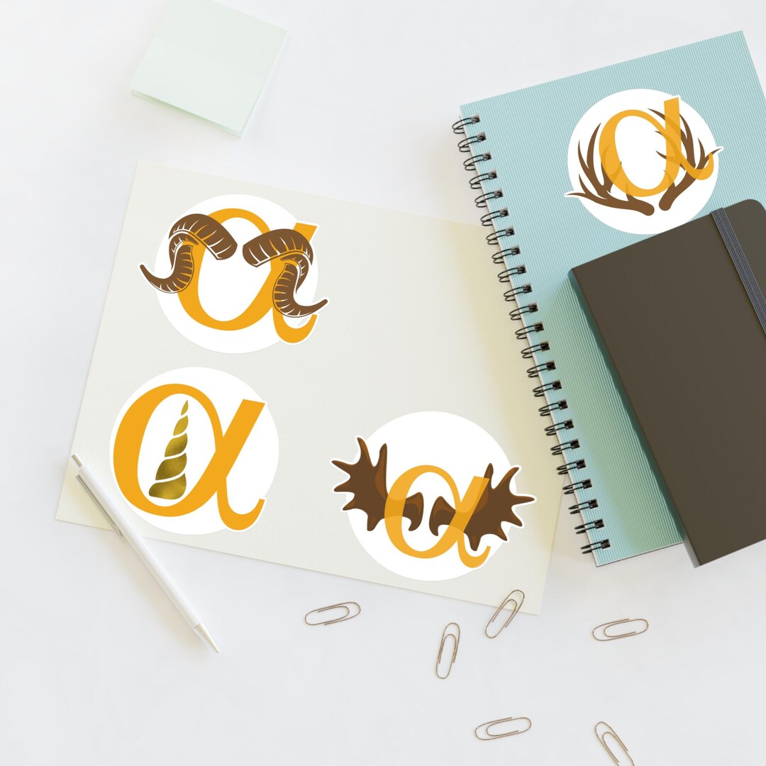 Alpha Symbols With Horns & Antlers Sticker Sheets | Omegaverse Alpha ...