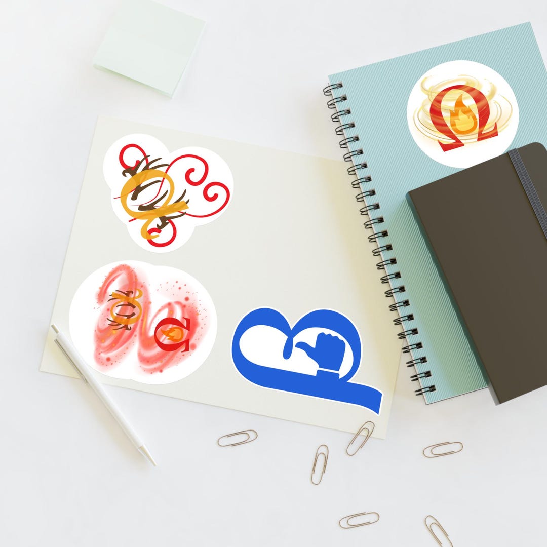 Omegaverse Symbols Sticker Sheets | Alpha Antlers, Omega Fire, Beta ...