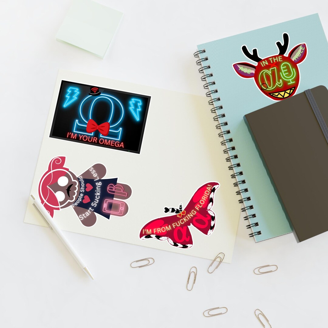 Hazbin Hotel Omegaverse Theory Stickers Sticker Sheets | Vox Omega Val ...