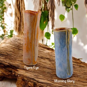 Ceramic Flower Stem Vase, Handmade Pottery, Colourful Vases, Unique ...