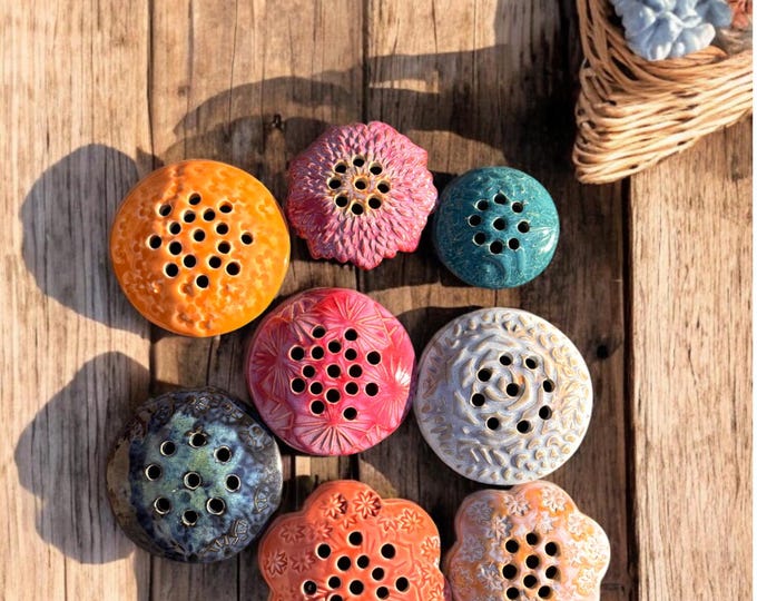 Ceramic Flower Frog - Etsy
