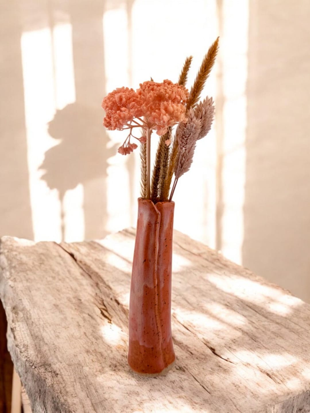 Handmade Ceramic Flower Vase: Colourful Pottery Stem Holder - Etsy