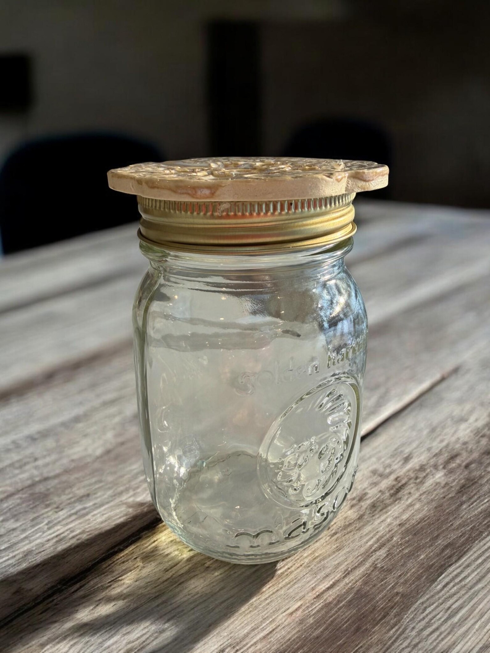 Handmade Ceramic Flower Frog Lid for Mason Jar, Stem Holder, Flower ...