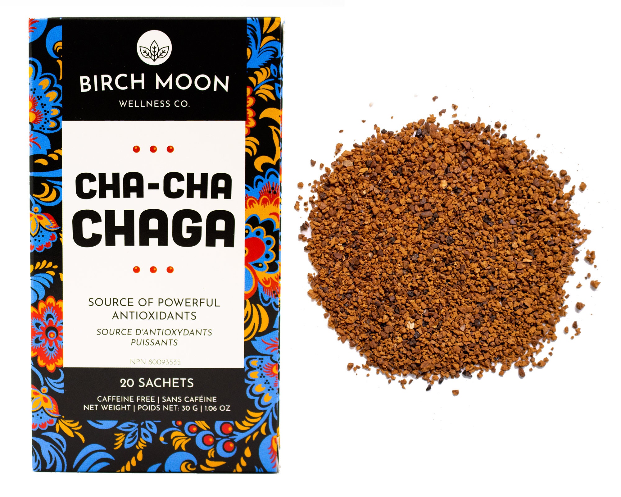 Cha-cha Chaga Tea - 20 Tea Bags - Wild Harvested Chaga Mushroom Powder ...
