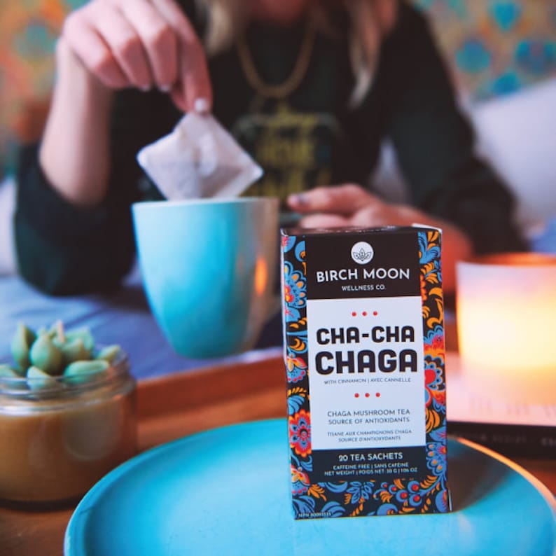 Cha-cha Chaga Tea - 20 Tea Bags - Wild Harvested Chaga Mushroom Powder ...