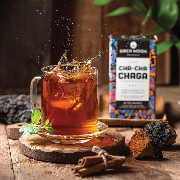 Cha-cha Chaga Tea - 20 Tea Bags - Wild Harvested Chaga Mushroom Powder ...