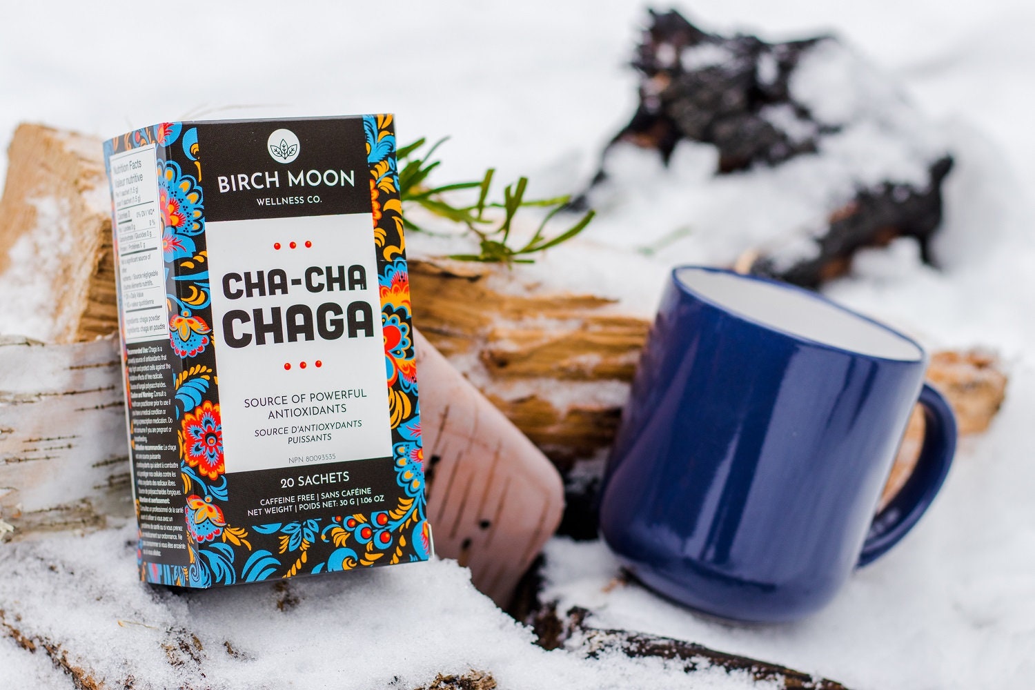 Cha-cha Chaga Tea - 20 Tea Bags - Wild Harvested Chaga Mushroom Powder ...