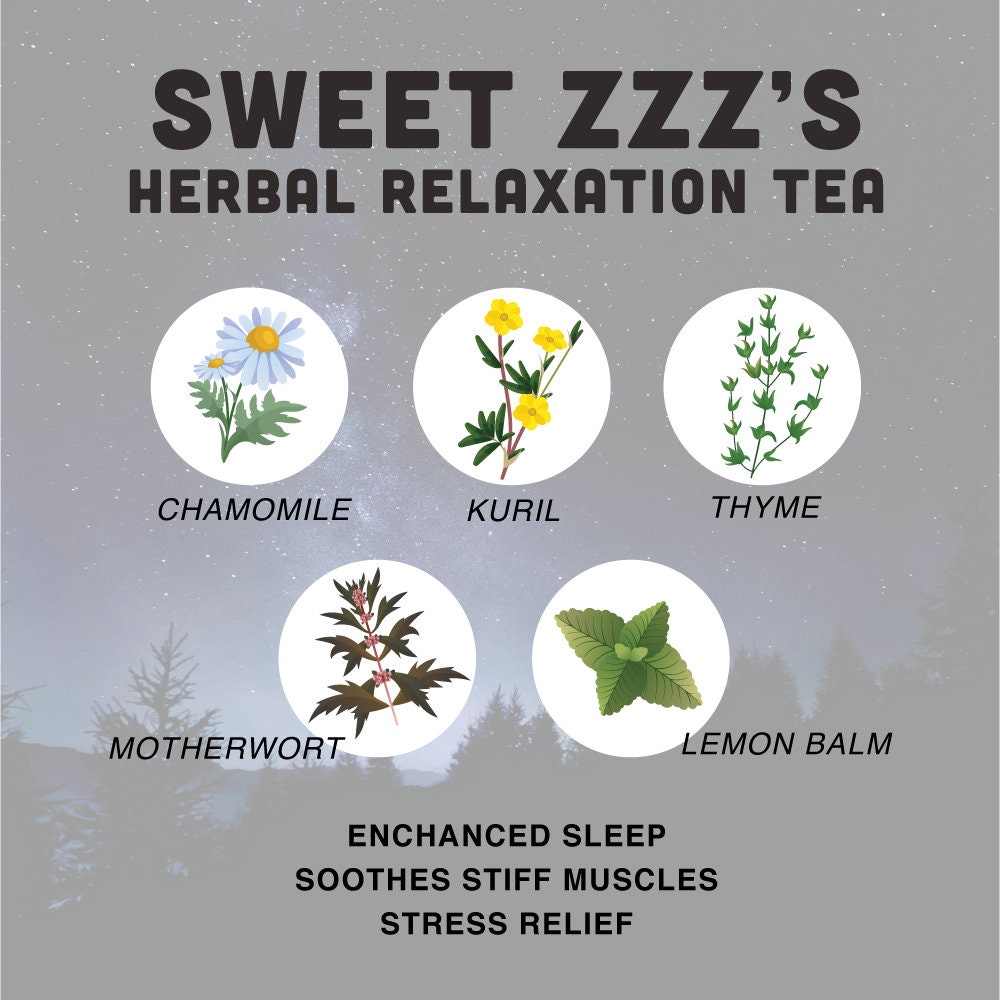 Sleep Tea Sweet Zzz's 20 Tea Bags Herbal Infusion for - Etsy