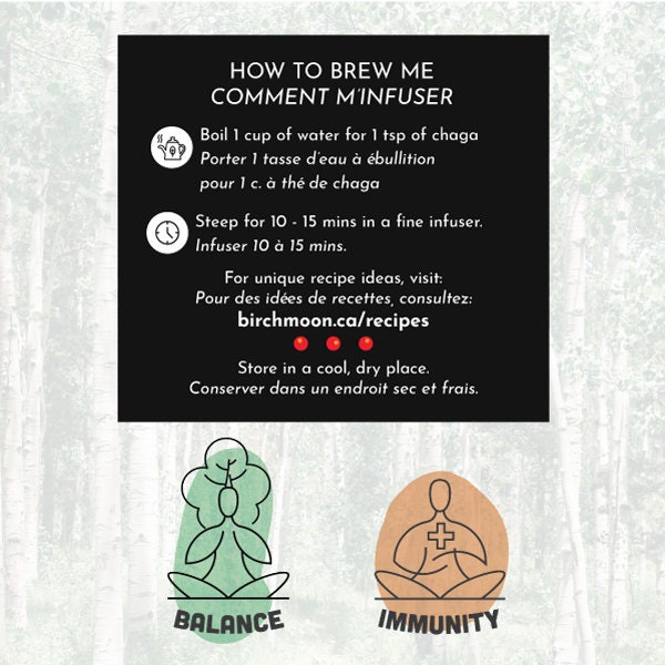 Cha-cha Chaga Tea - 20 Tea Bags - Wild Harvested Chaga Mushroom Powder ...