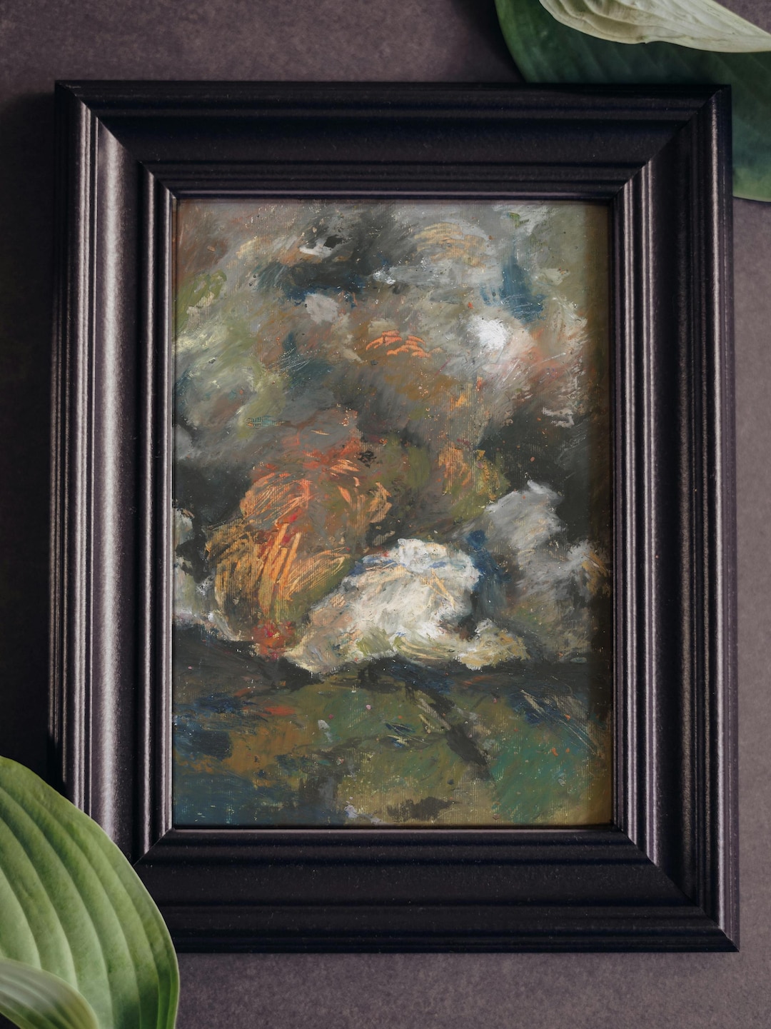 In the Quiet Moments Between Words, Volcanic Eruption, Oil Pastel, Sci ...