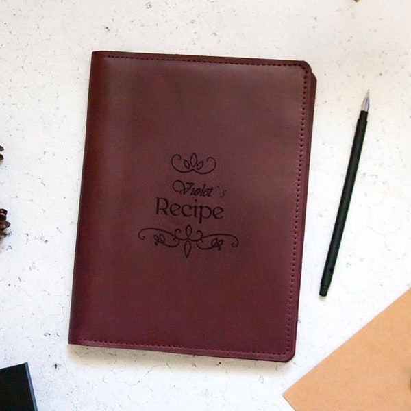 Leather Recipe Book - Etsy
